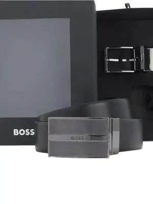 BOSS Leather Belt With Buckle