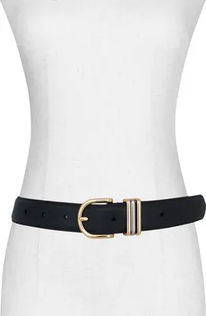 FAVORITE DAUGHTER Triple Ring Leather Belt