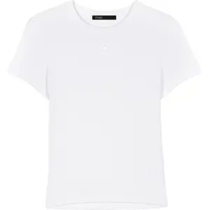 Maje Cotton T-shirt - White