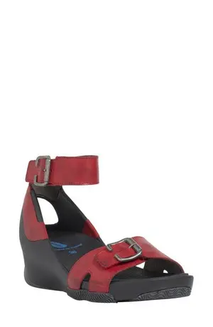 WOLKY Eraza Ankle Strap Sandal Red