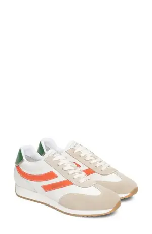 NEROGIARDINI Low Top Retro Sneaker - White Multi