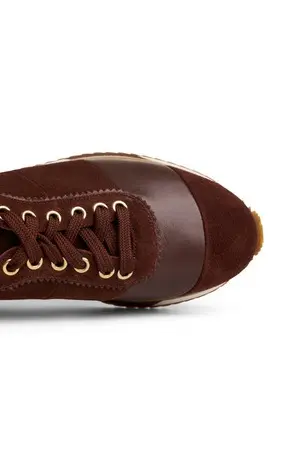 THE OFFICE OF US The Quinn Lace-up Sneakers - Chocolate
