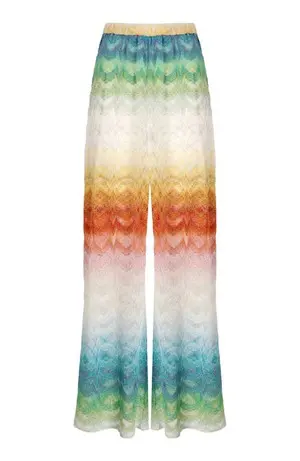Missoni Cover-up Trousers In Shaded Lamé Viscose - Multicoloured