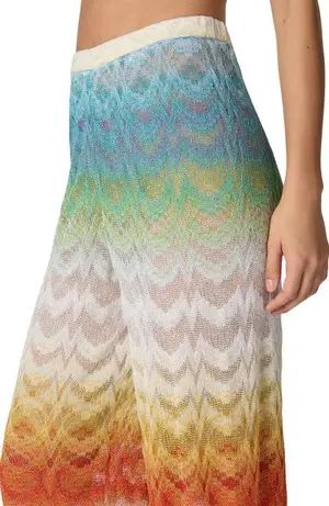 Missoni Cover-up Trousers In Shaded Lamé Viscose - Multicoloured