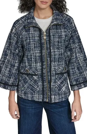 Karl Lagerfeld Tweed Capelet