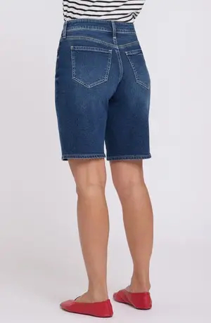 NYDJ Lilly Relaxed Long Denim Shorts