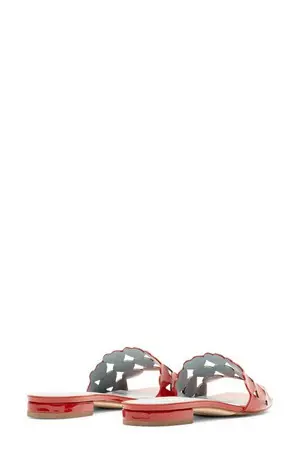 FRANCES VALENTINE Heart Slide Sandal - Red