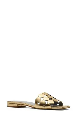 FRANCES VALENTINE Heart Slide Sandal - Platino
