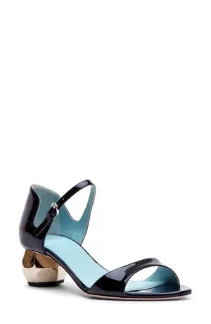 FRANCES VALENTINE Bella Ankle Strap Sandal - Navy