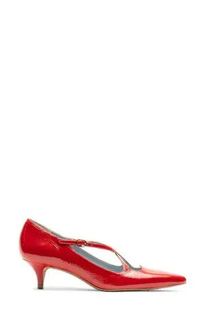 FRANCES VALENTINE Lily Pointed Toe Kitten Heel Pumps
