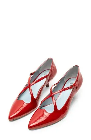 FRANCES VALENTINE Lily Pointed Toe Kitten Heel Pumps
