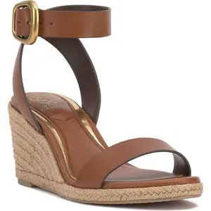 Vince Camuto Felia Wedge Sandal - Mid Brown