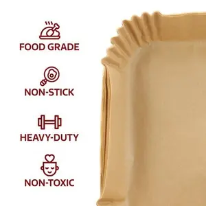 MEGACHEF Air Fryer Square Parchment Paper Liners
