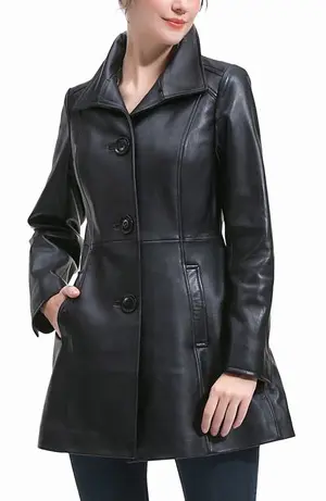KIMI + KAI Ava Leather Coat