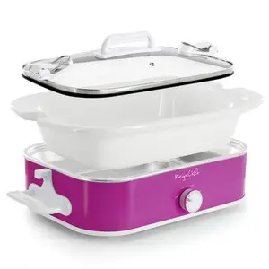 MEGACHEF 3.5 Quart Casserole Slow Cooker With 3 Temperature Settings