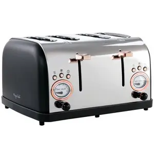 MEGACHEF 4 Slice Wide Slot Toaster With Variable Browning