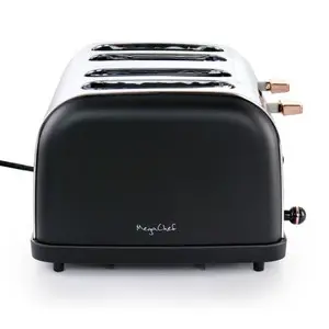 MEGACHEF 4 Slice Wide Slot Toaster With Variable Browning