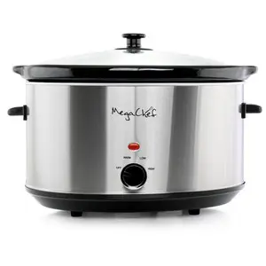 MEGACHEF 8 Quart Slow Cooker With Bonus Mini 0.6 Quart Warmer