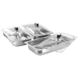 MEGACHEF 3-in-1 Electric Chaffing Buffet Server And Warming Tray With Triple 2.63 Quart Trays And 8.6 Quart Baking Pan