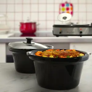 MEGACHEF Triple 2.5 Quart Slow Cooker And Buffet Server