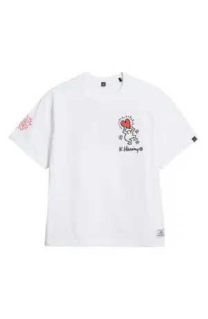Alpha Industries X Keith Haring Heart Graphic T-shirt - White