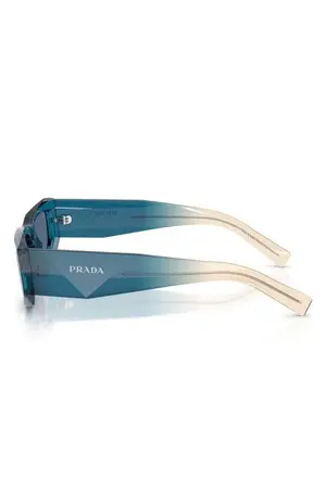 Prada 52mm Pillow Sunglasses - Blue/dark Blue