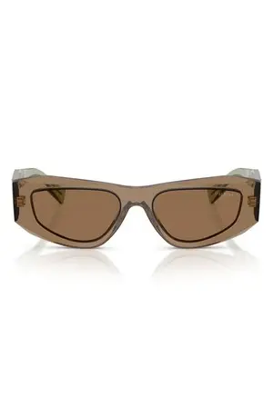 Prada 52mm Pillow Sunglasses - Terra/light Brown