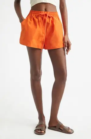 A.L.C. Camden Tie Waist Shorts - Persimmon