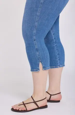 NYDJ Chloe Side Slit Capri Jeans