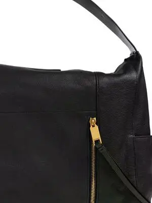 ALLSAINTS Zip-fastening Leather Shoulder Bag - Black
