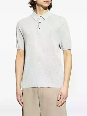 ALLSAINTS Short-sleeved Polo Shirt - Grey