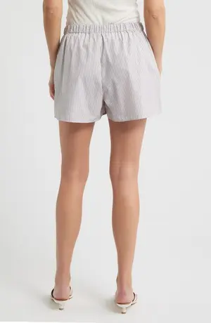 Bernardo Stripe Drawstring Shorts