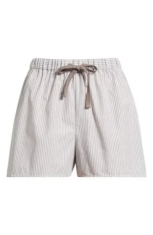Bernardo Stripe Drawstring Shorts