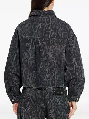 ALLSAINTS Nicky Leopard-print Denim Jacket