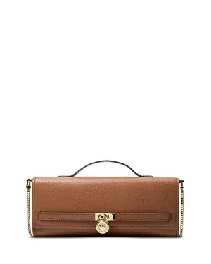 Michael Kors Hamilton Moderne Medium Leather Clutch - Luggage