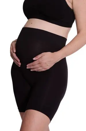CACHE COEUR Essentiel Seamless Maternity Cycling Shorts - Black