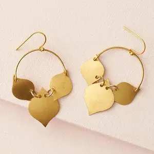 MATR BOOMIE Chameli Leaf Drop Earrings