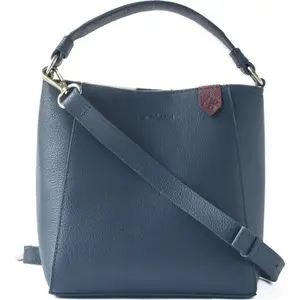 TIN MARIN Yaya Leather Bucket Bag - Navy Blue