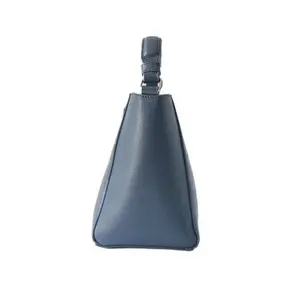 TIN MARIN Yaya Leather Bucket Bag - Navy Blue