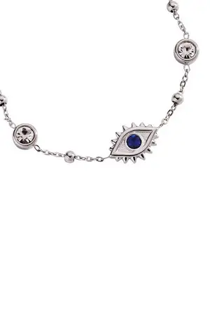 ALEX AND ANI Evil Eye Crystal Stone Chain Bracelet