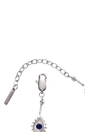 ALEX AND ANI Evil Eye Crystal Stone Chain Bracelet