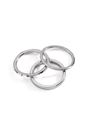 ALEX AND ANI Baguette Stacking Ring Set Of 3