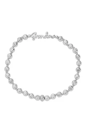ALEX AND ANI Grandma Elongated Crystal Bracelet - Silver