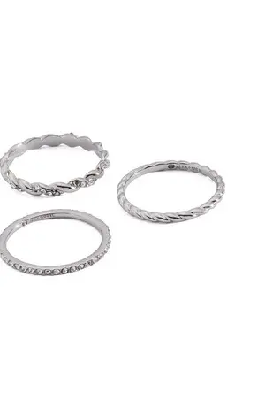 ALEX AND ANI Rope Stacking Texture Ring Set Of 3