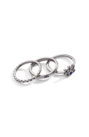 ALEX AND ANI Evil Eye Stacking Ring Set Of 3