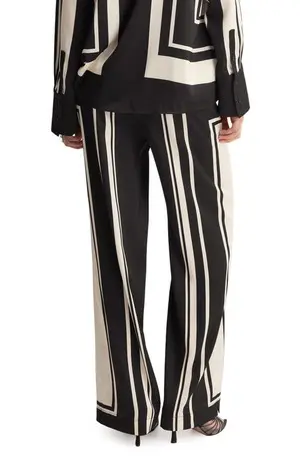 Mango Satin Wide Leg Pants