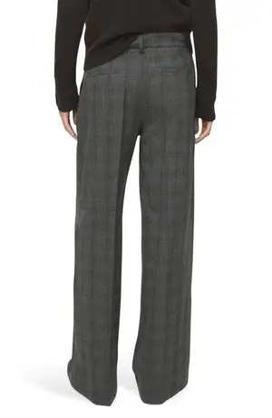 Mango High Waist Wide Leg Trousers