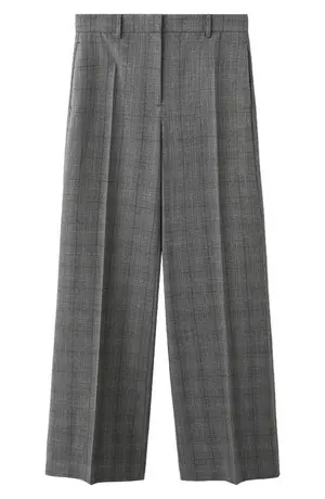 Mango High Waist Wide Leg Trousers