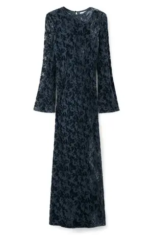Mango Burnout Maxi Dress