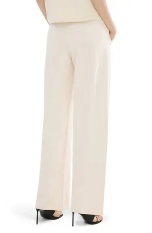 Mango Elastic Waist Cotton Pants